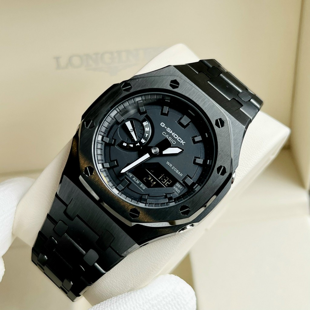 Đồng Hồ Casio G-SHOCK GA2100 CUSTOM AP BLACK Gen 3 Dây Thép – BH 5 Năm ...