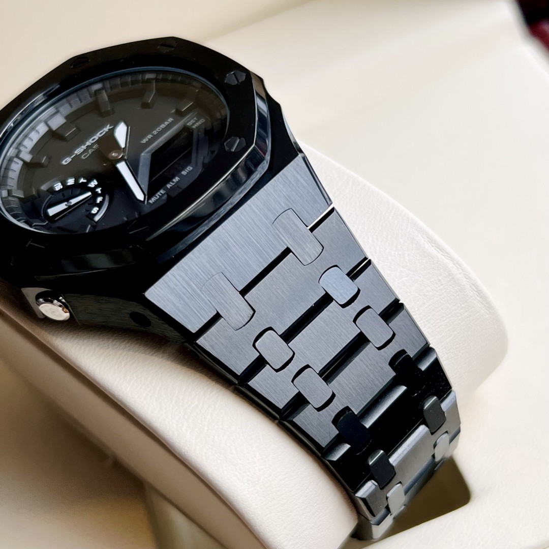 Đồng Hồ Casio G-SHOCK GA2100 CUSTOM AP BLACK Gen 3 Dây Thép – BH 5 Năm ...