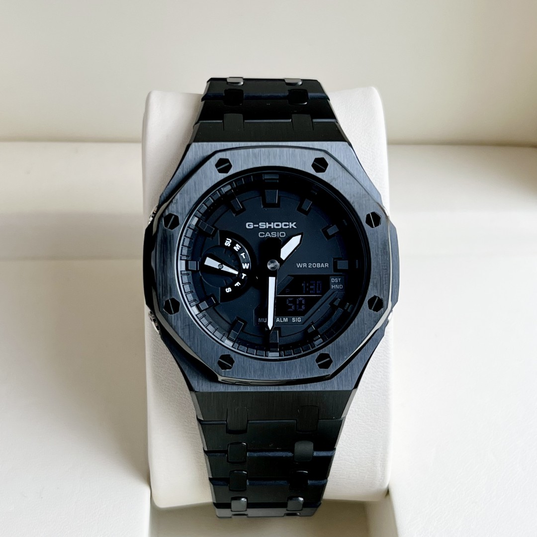 Đồng Hồ Casio G-SHOCK GA2100 CUSTOM AP BLACK Gen 3 Dây Thép – BH 5 Năm ...