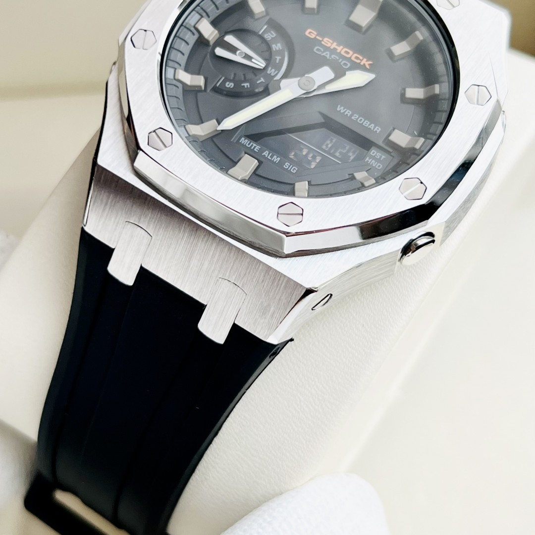 Đồng Hồ Casio G-SHOCK GA2100 CUSTOM AP SILVER Gen 3 Dây Cao Su – BH 5 ...