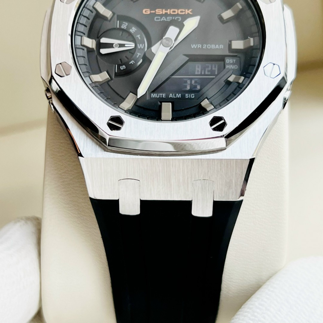 Đồng Hồ Casio G-SHOCK GA2100 CUSTOM AP SILVER Gen 3 Dây Cao Su – BH 5 ...