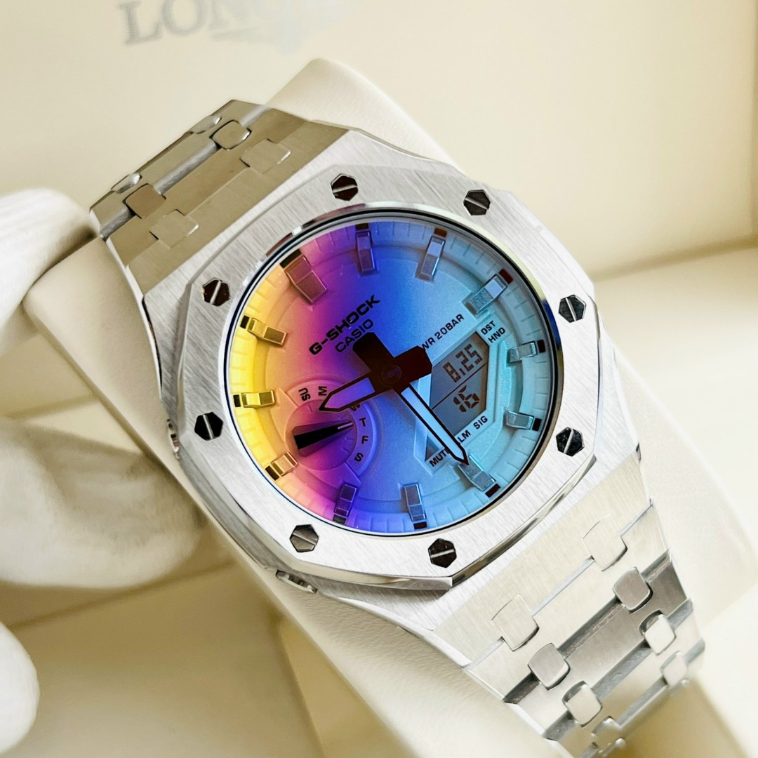 Đồng Hồ Casio G-SHOCK GA2100 CUSTOM AP RAINBOW Gen 3 Dây Thép – BH 5 ...