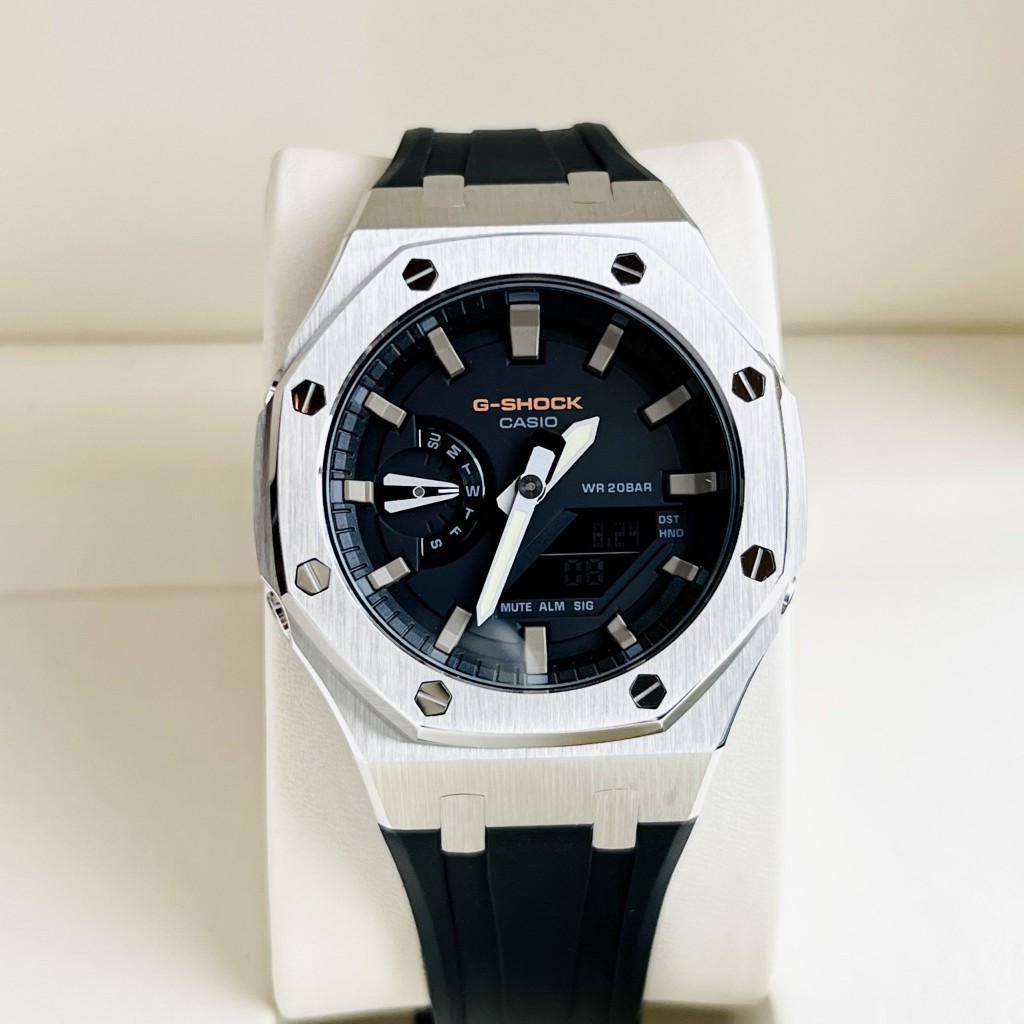Đồng Hồ Casio G-SHOCK GA2100 CUSTOM AP SILVER Gen 3 Dây Cao Su – BH 5 ...
