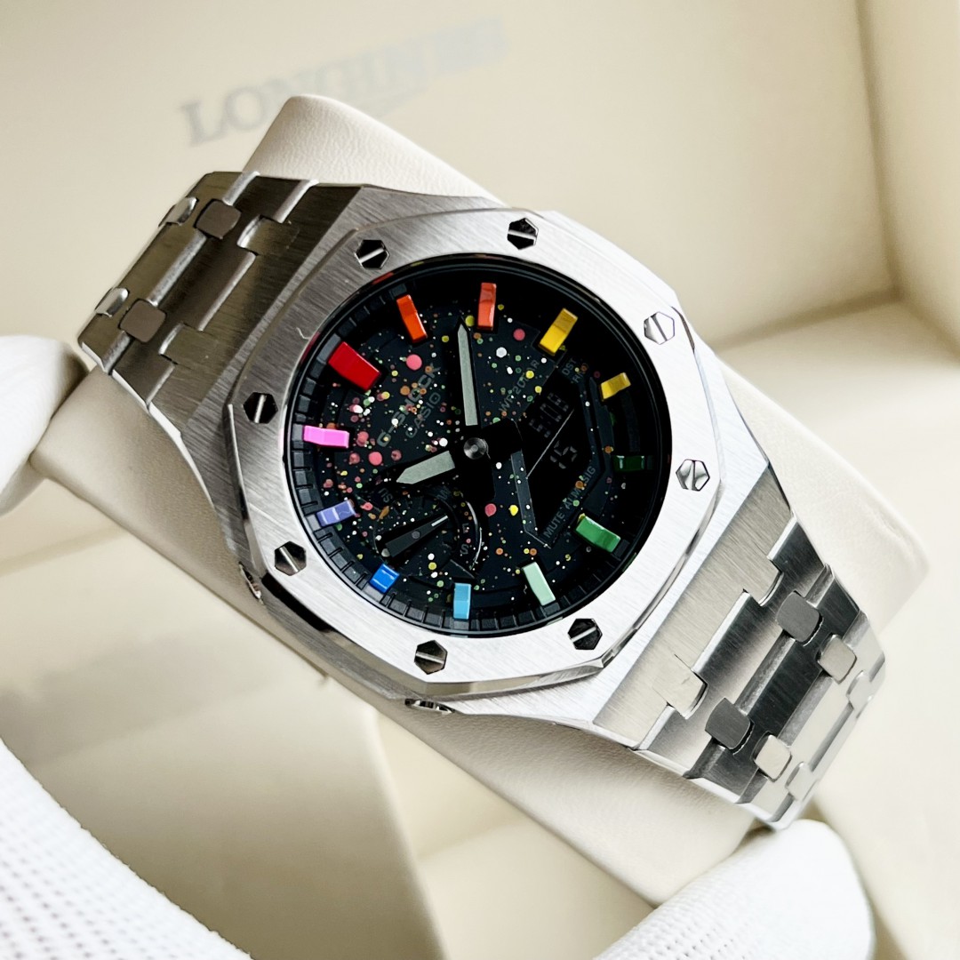 Đồng Hồ Casio G-SHOCK GA2100 CUSTOM AP GALAXY Gen 3 Dây Thép – BH 5 Năm ...