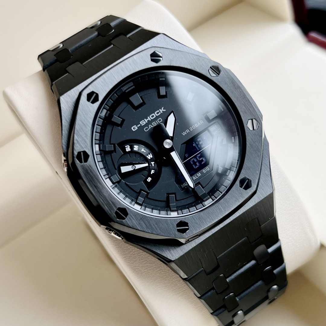 Đồng Hồ Casio G-SHOCK GA2100 CUSTOM AP BLACK Gen 3 Dây Thép – BH 5 Năm ...