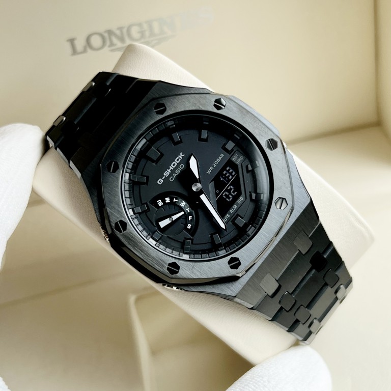 Đồng Hồ Casio G-SHOCK GA2100 CUSTOM AP BLACK Gen 3 Dây Thép – BH 5 Năm ...