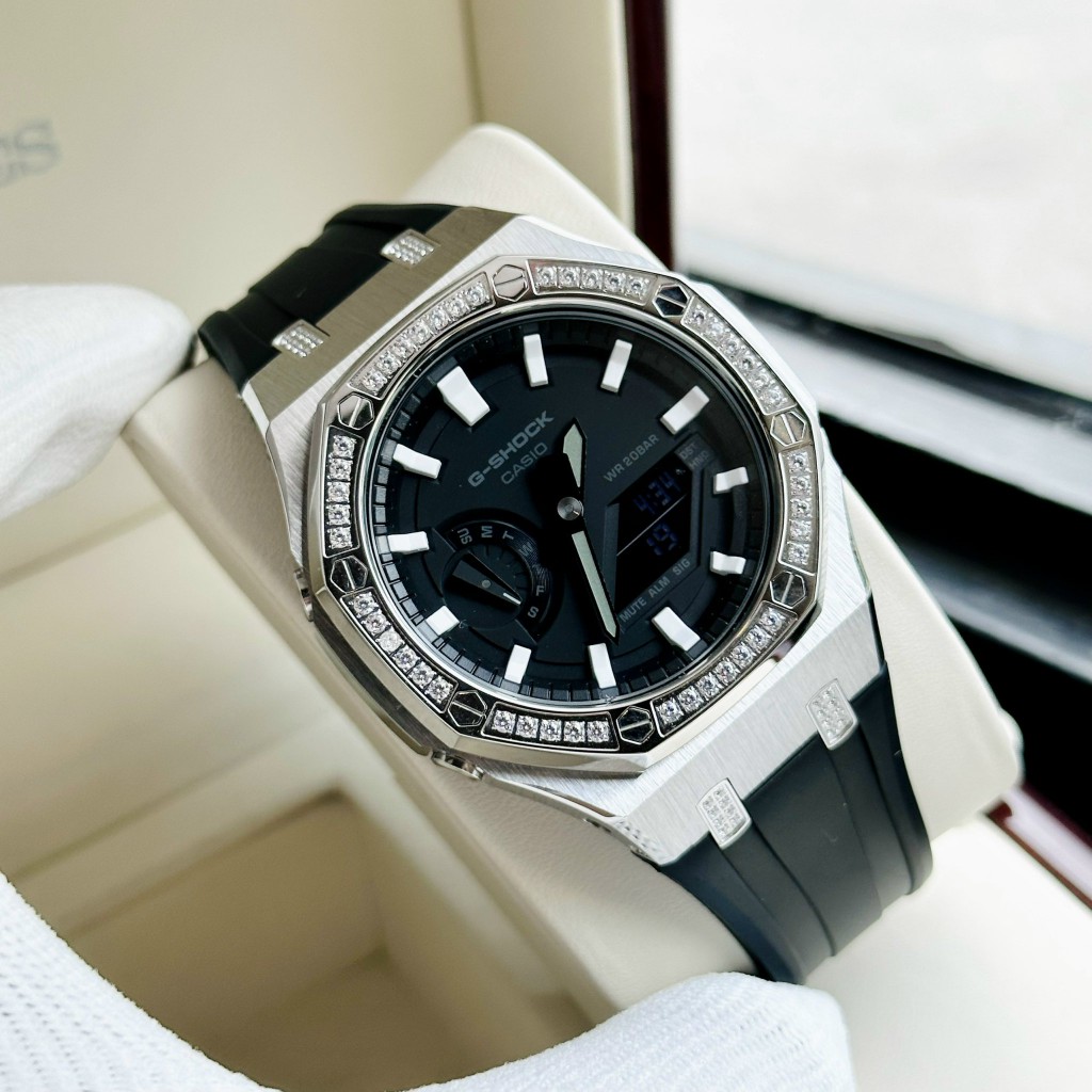 Đồng Hồ Nam Dây Nhựa G-Shock GA-2100-1A AP Custom Diamond Royal Oak ...