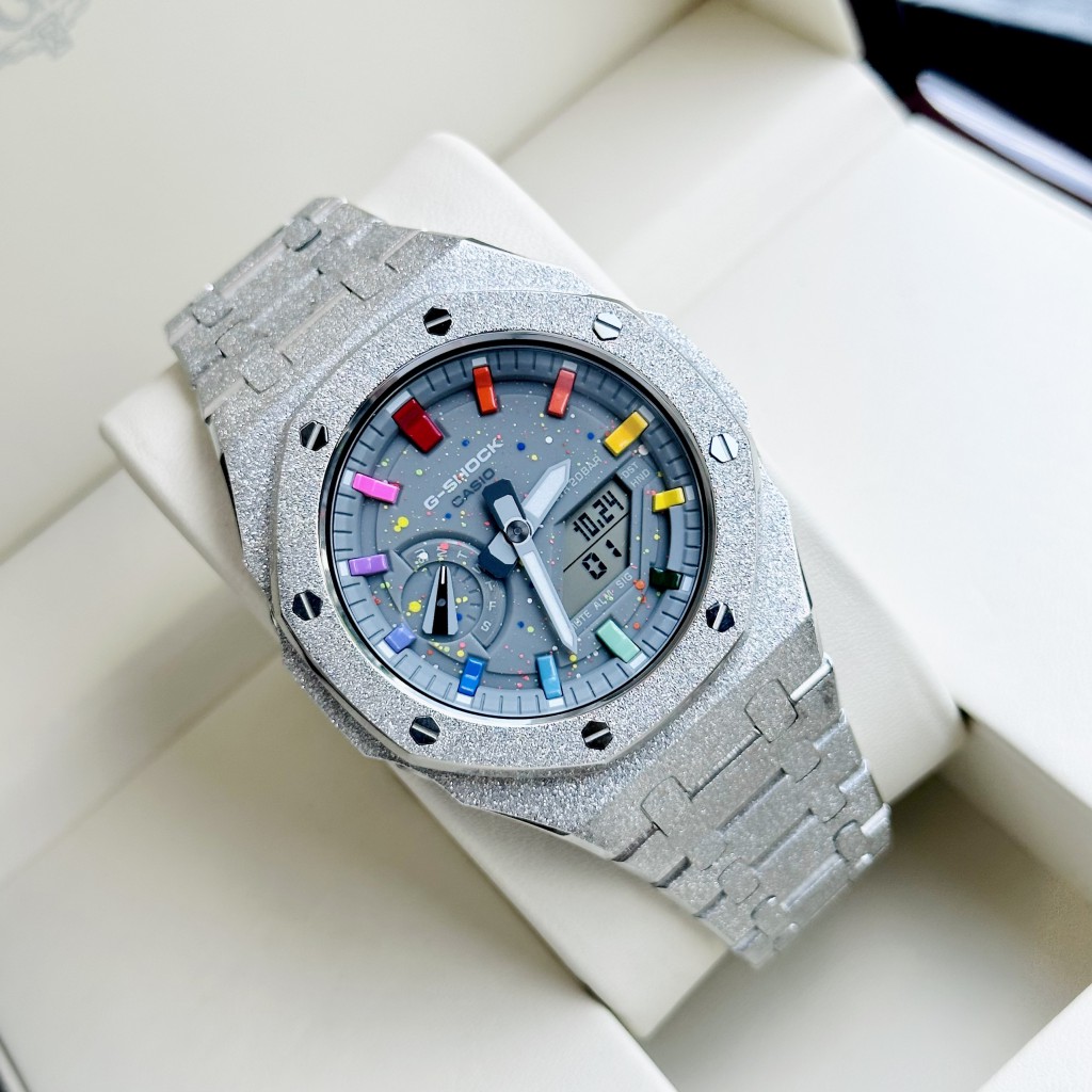 Đồng Hồ Casio G-SHOCK GA2100 CUSTOM AP FULL SILVER SPECAL GALAXY Gen 3 ...