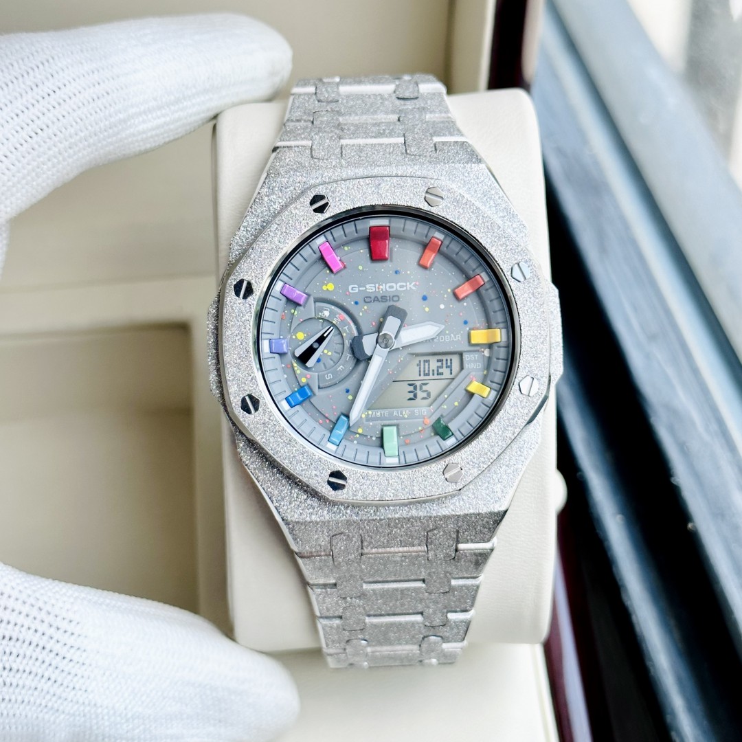 Đồng Hồ Casio G-SHOCK GA2100 CUSTOM AP FULL SILVER SPECAL GALAXY Gen 3 ...