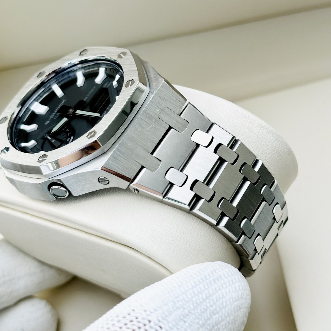 Đồng Hồ Casio G-SHOCK GA2100 CUSTOM AP FULL SILVER Gen 3 – BH 5 Năm ...