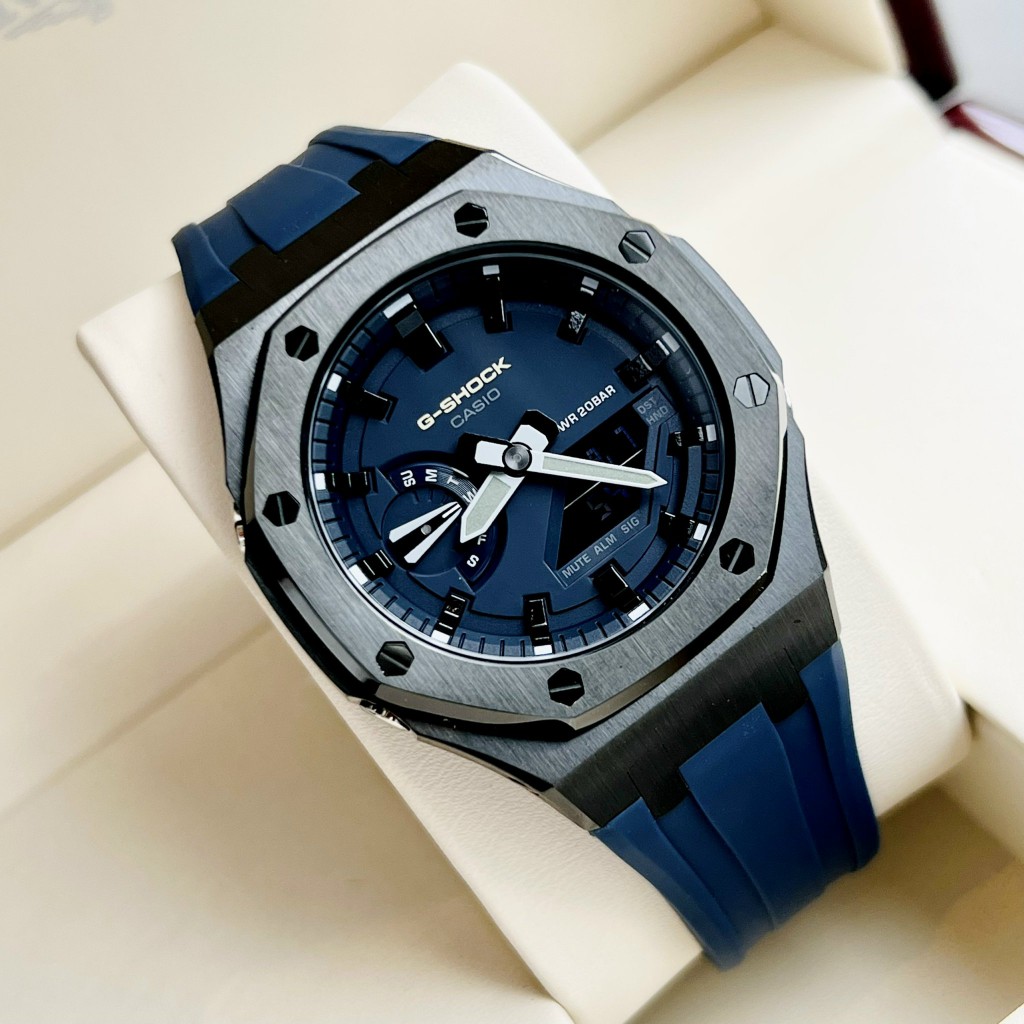 Đồng Hồ Casio G-SHOCK GA2100 CUSTOM AP Blue Gen 3 Dây Cao Su – BH 5 Năm ...
