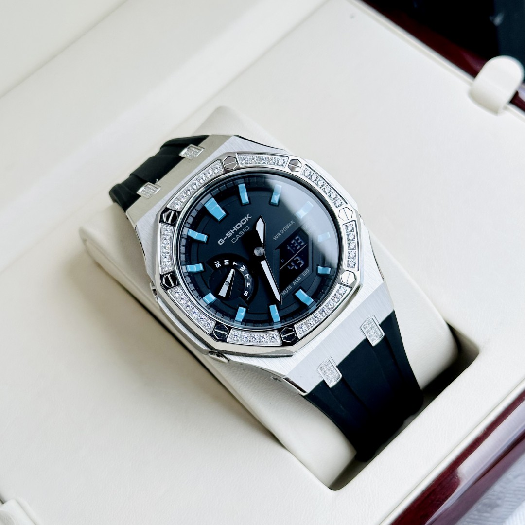 Đồng Hồ Casio G-SHOCK GA2100 CUSTOM Đá Blue – BH 5 Năm – Chính Hãng 100 ...