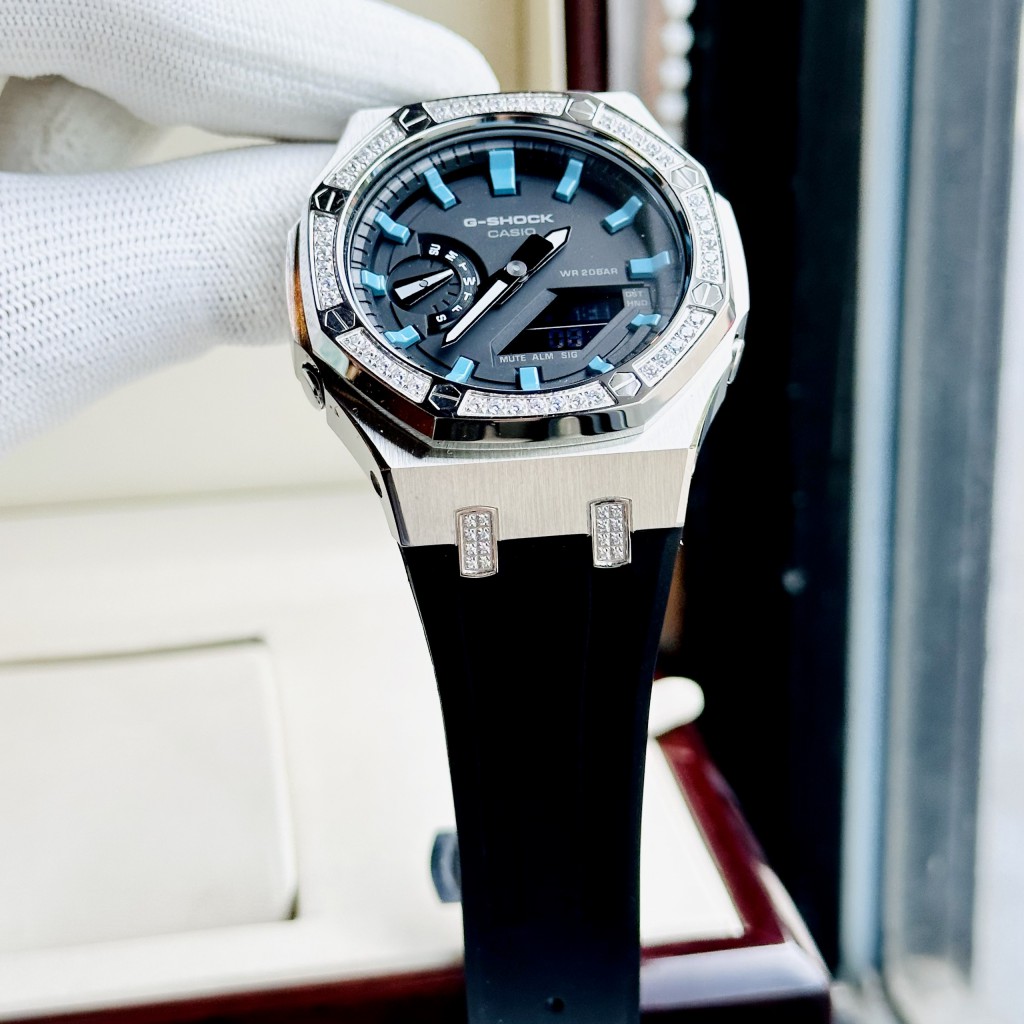 Đồng Hồ Casio G-SHOCK GA2100 CUSTOM Đá Blue – BH 5 Năm – Chính Hãng 100 ...