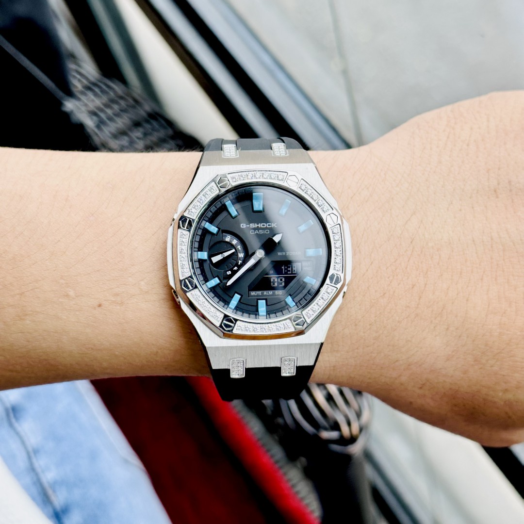 Đồng Hồ Casio G-SHOCK GA2100 CUSTOM Đá Blue – BH 5 Năm – Chính Hãng 100 ...