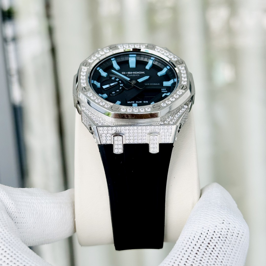 Đồng Hồ Casio G-SHOCK GA2100 CUSTOM Full Diamond Green – BH 5 Năm ...