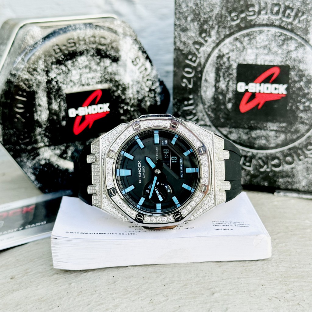 Đồng Hồ Casio G-SHOCK GA2100 CUSTOM AP SILVER Gen 3 Dây Cao Su – BH 5 ...