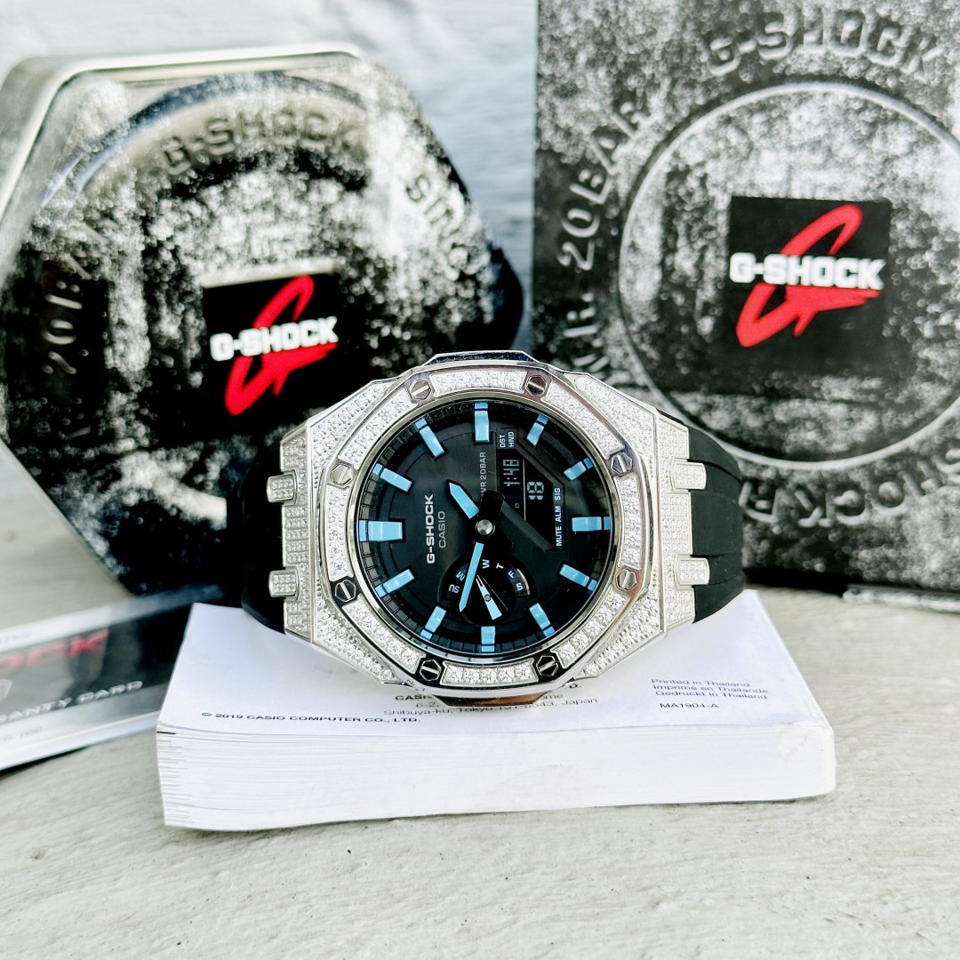 Đồng Hồ Casio G-SHOCK GA2100 CUSTOM Full Diamond Green – BH 5 Năm ...