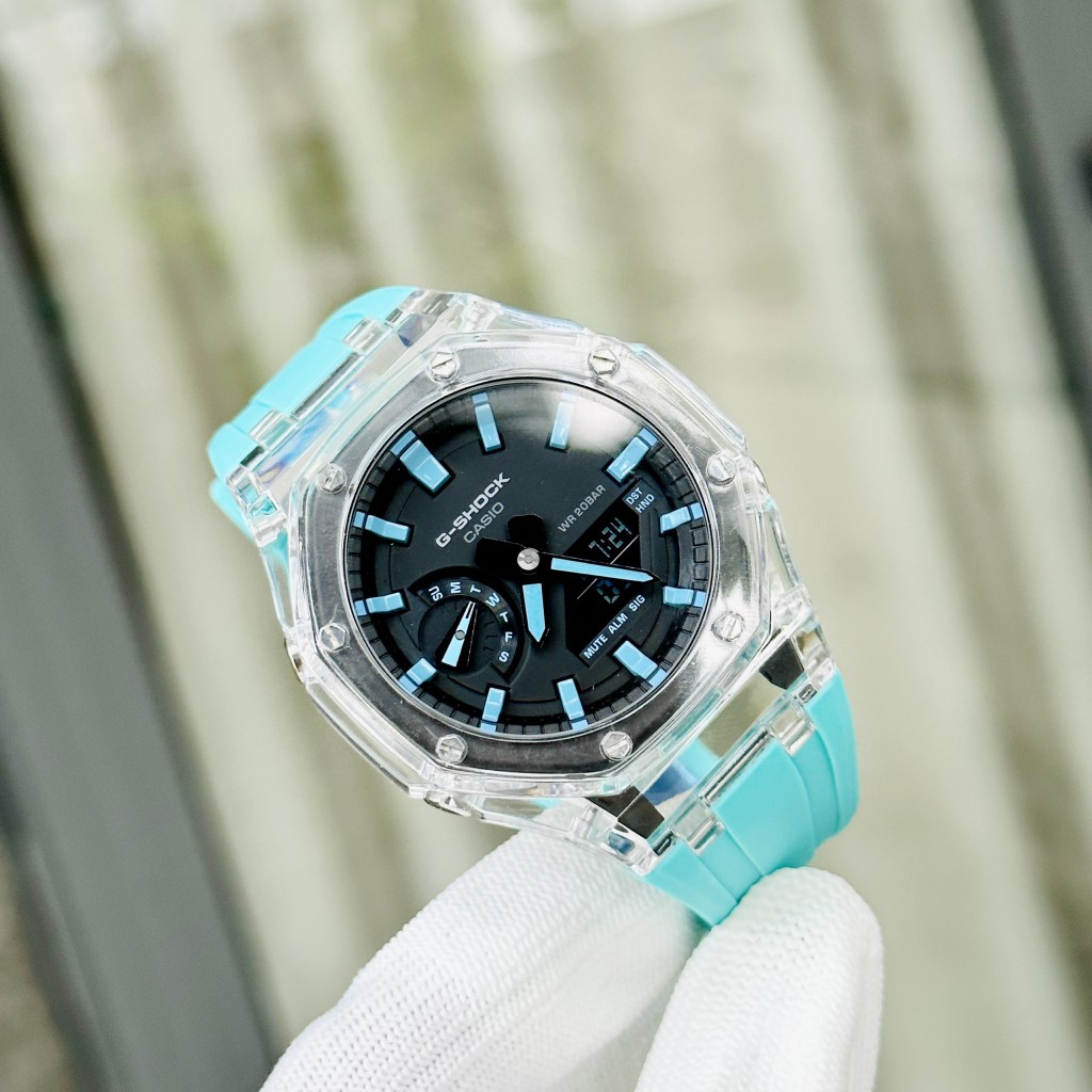 Đồng Hồ Casio G-SHOCK GA2100 CUSTOM XANH LAM – BH 5 Năm – Chính Hãng ...