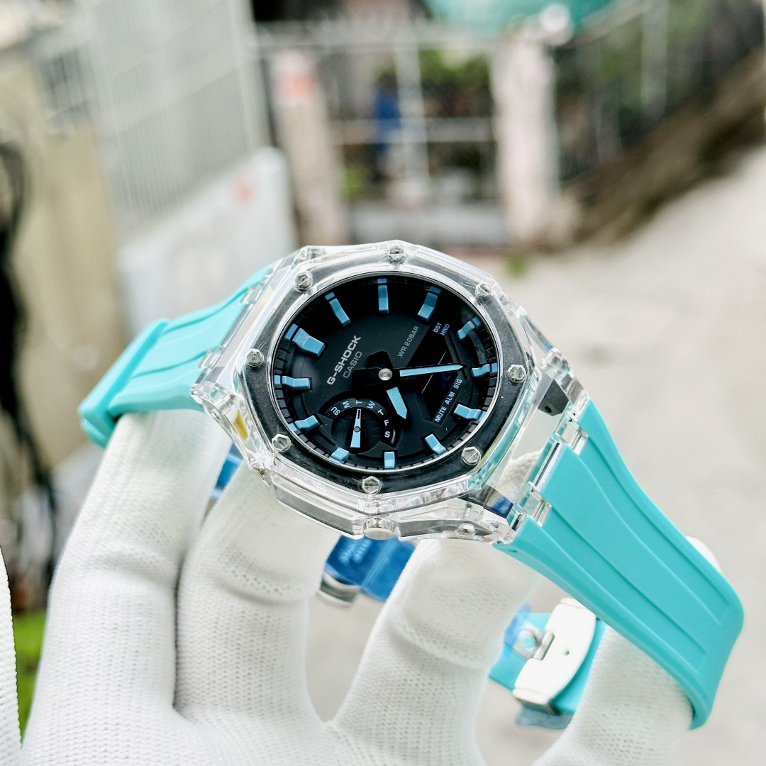 Đồng Hồ Casio G-SHOCK GA2100 CUSTOM XANH LAM – BH 5 Năm – Chính Hãng ...