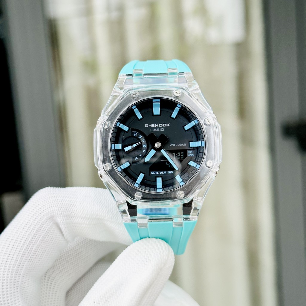 Đồng Hồ Casio G-SHOCK GA2100 CUSTOM XANH LAM – BH 5 Năm – Chính Hãng ...