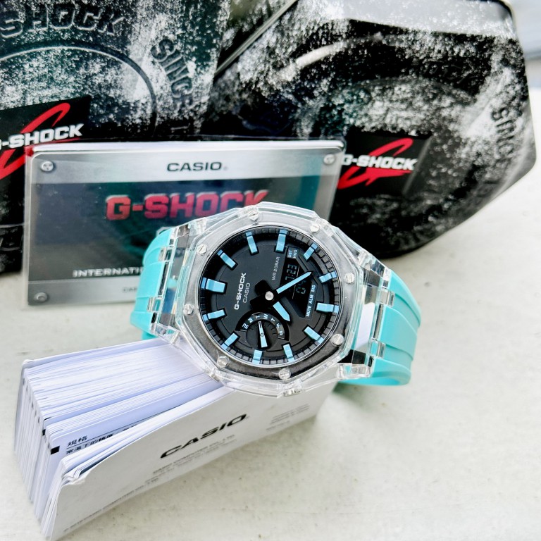 Đồng Hồ Casio G-SHOCK GA2100 CUSTOM XANH LAM – BH 5 Năm – Chính Hãng ...